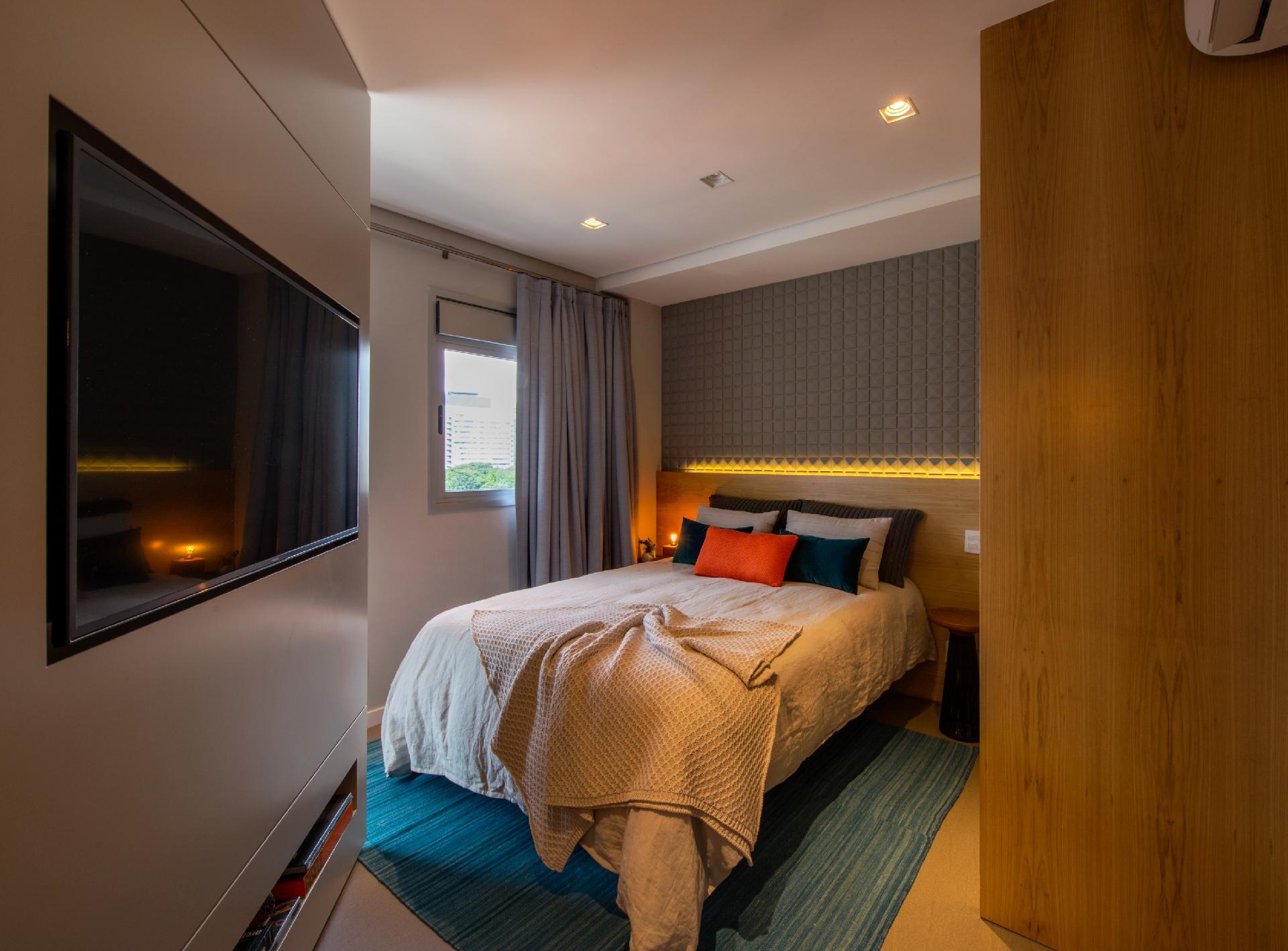 Fotos: Apartamento de 36 m² tem parede móvel que integra e separa ...