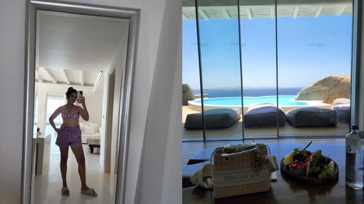 Maisa Silva aproveita Grécia em hotel com diária de R$ 9 mil