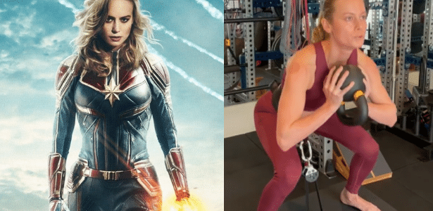 The Marvels: Brie Larson mostra treino pesado para viver Capitã Marvel