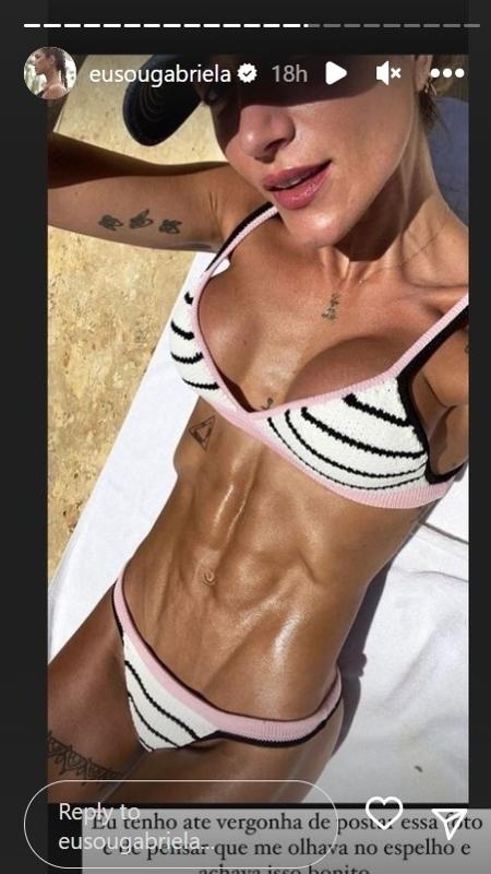 Pugliesi diz ter vergonha do corpo muito magro