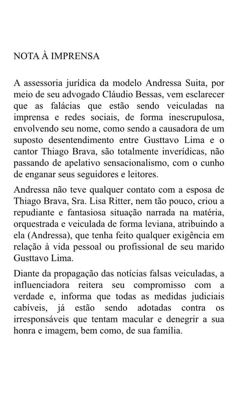 Gusttavo Lima e Thiago Brava brigaram? Entenda a treta