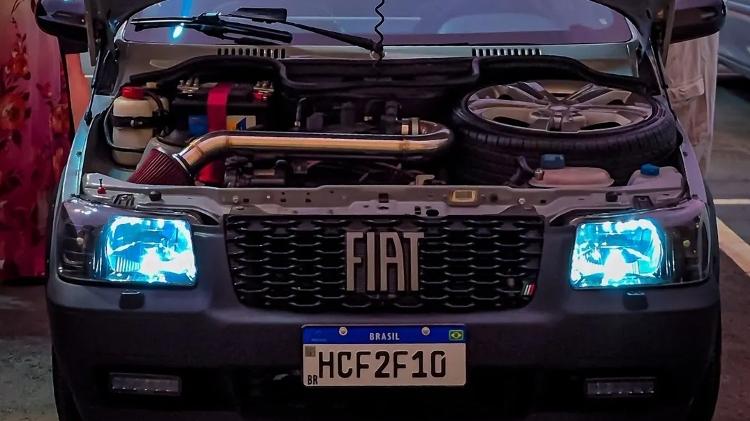 Fiat Uno com motor de Strada e peças de Volvo viraliza na internet; conheça