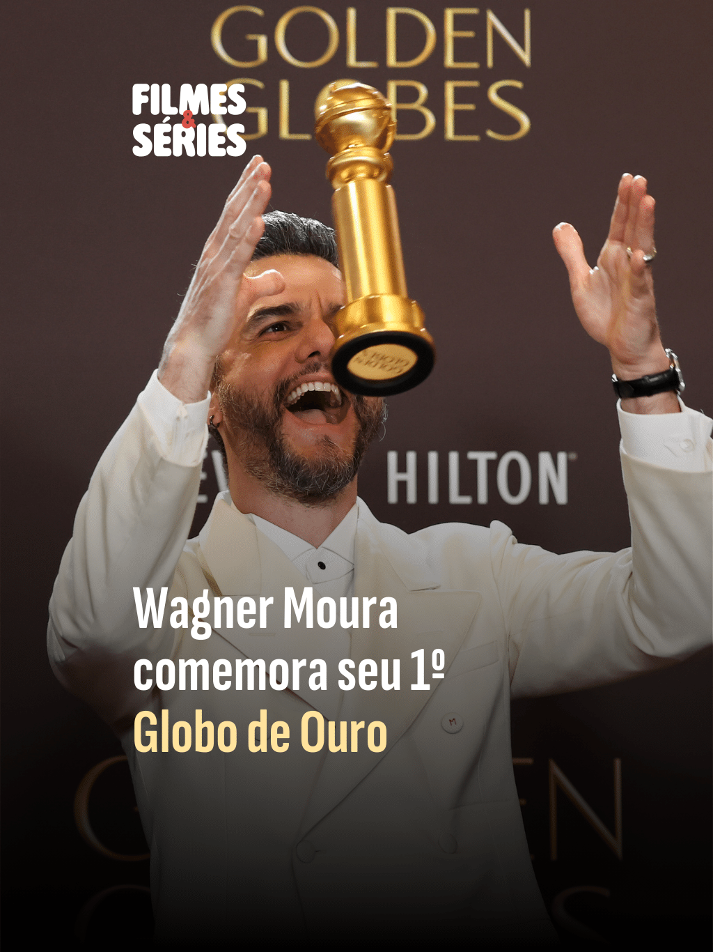 'O Agente Secreto' e Wagner Moura vencem o Globo de Ouro