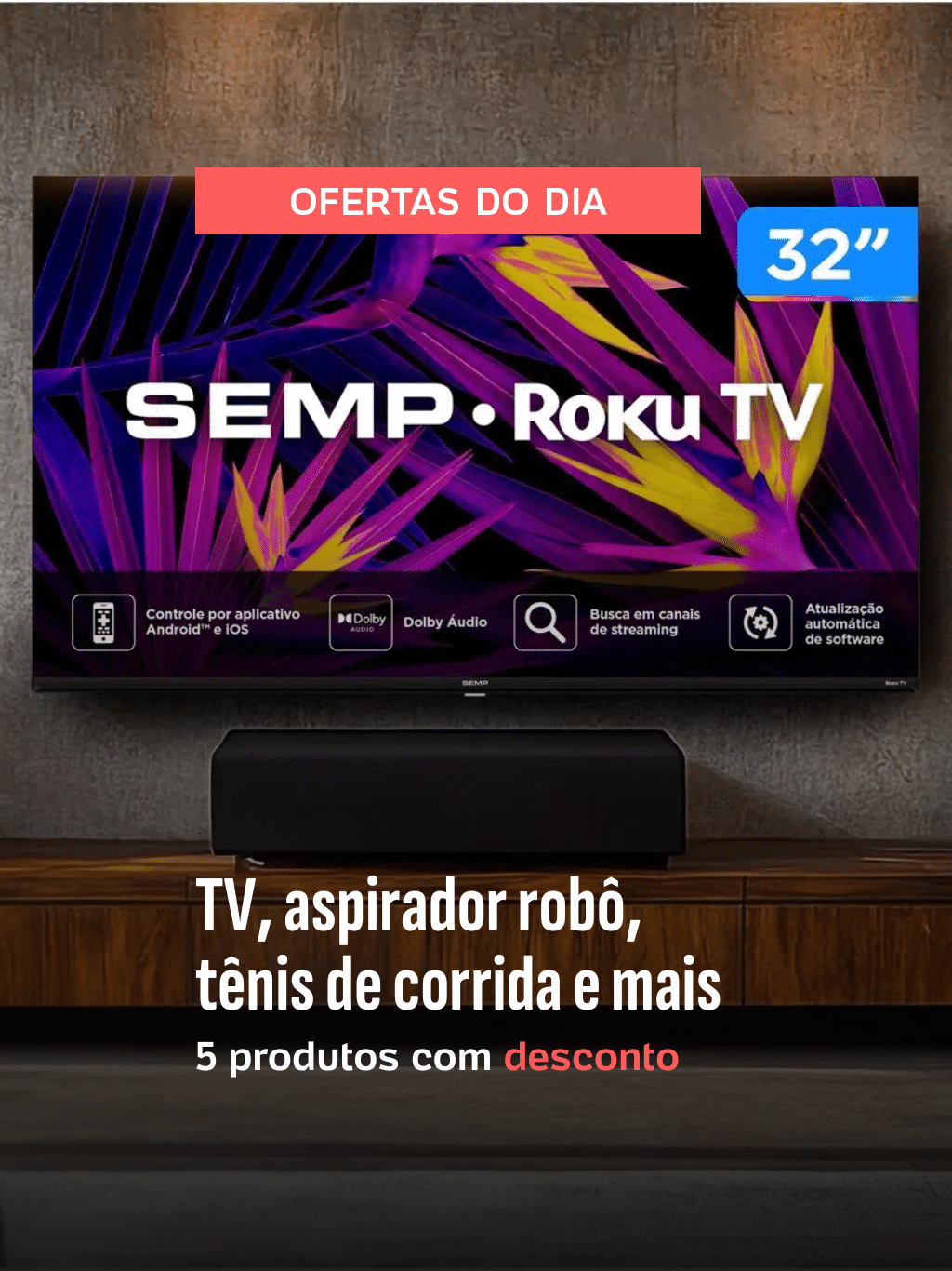 02.07.25 - Guia de Compras: TV, aspirador robô, tênis de corrida e mais