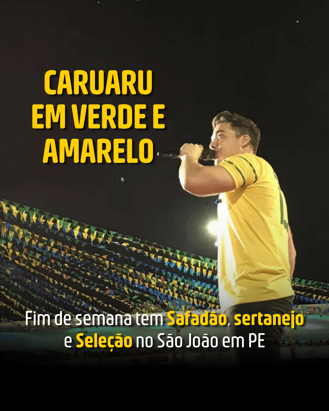 Roberto Carlos, Alok e Brasil: a programação do São João de Caruaru