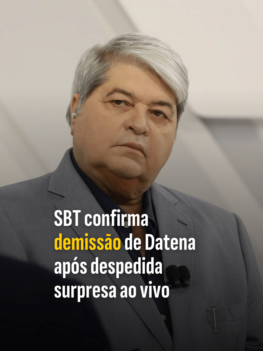 SBT confirma demissão de Datena após despedida surpresa ao vivo