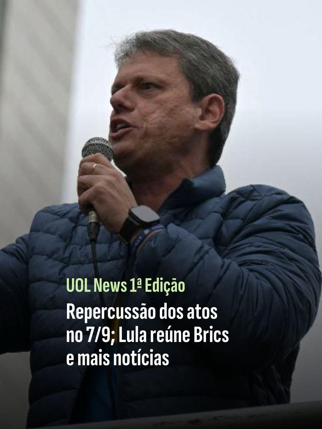 UOL News 1ª Edição: destaques da manhã de 08/09/2025