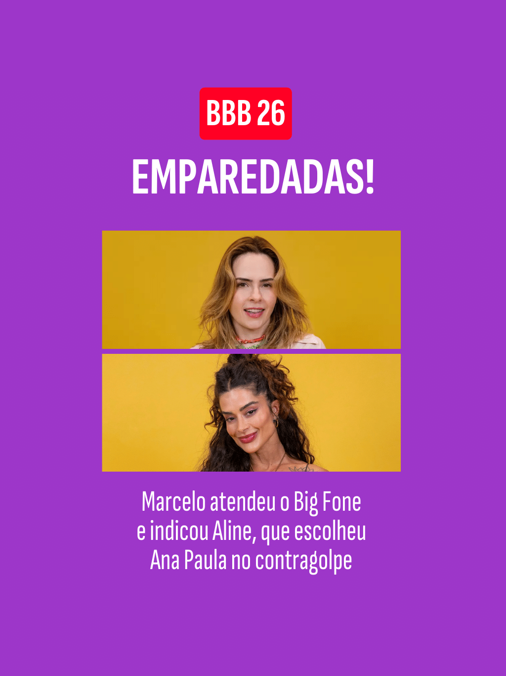 BBB 26: Quem atendeu o Big Fone e quem foi para o 1º Paredão?