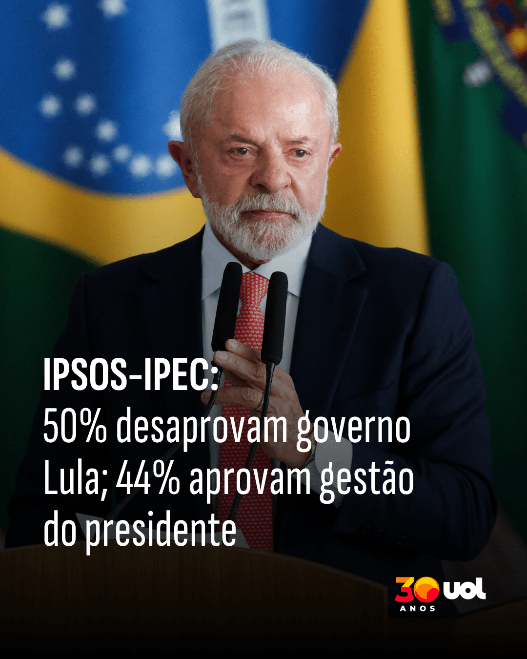 Ipsos-Ipec: 50% desaprovam governo Lula; 44% aprovam