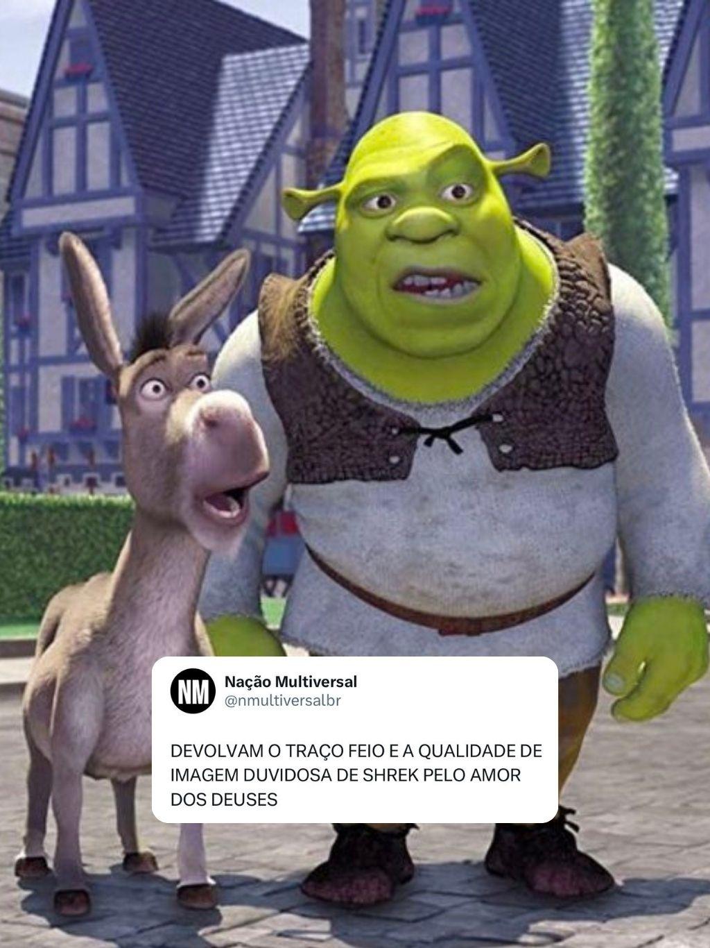 Novo visual dos personagens em ?Shrek 5? irrita fãs e rende memes