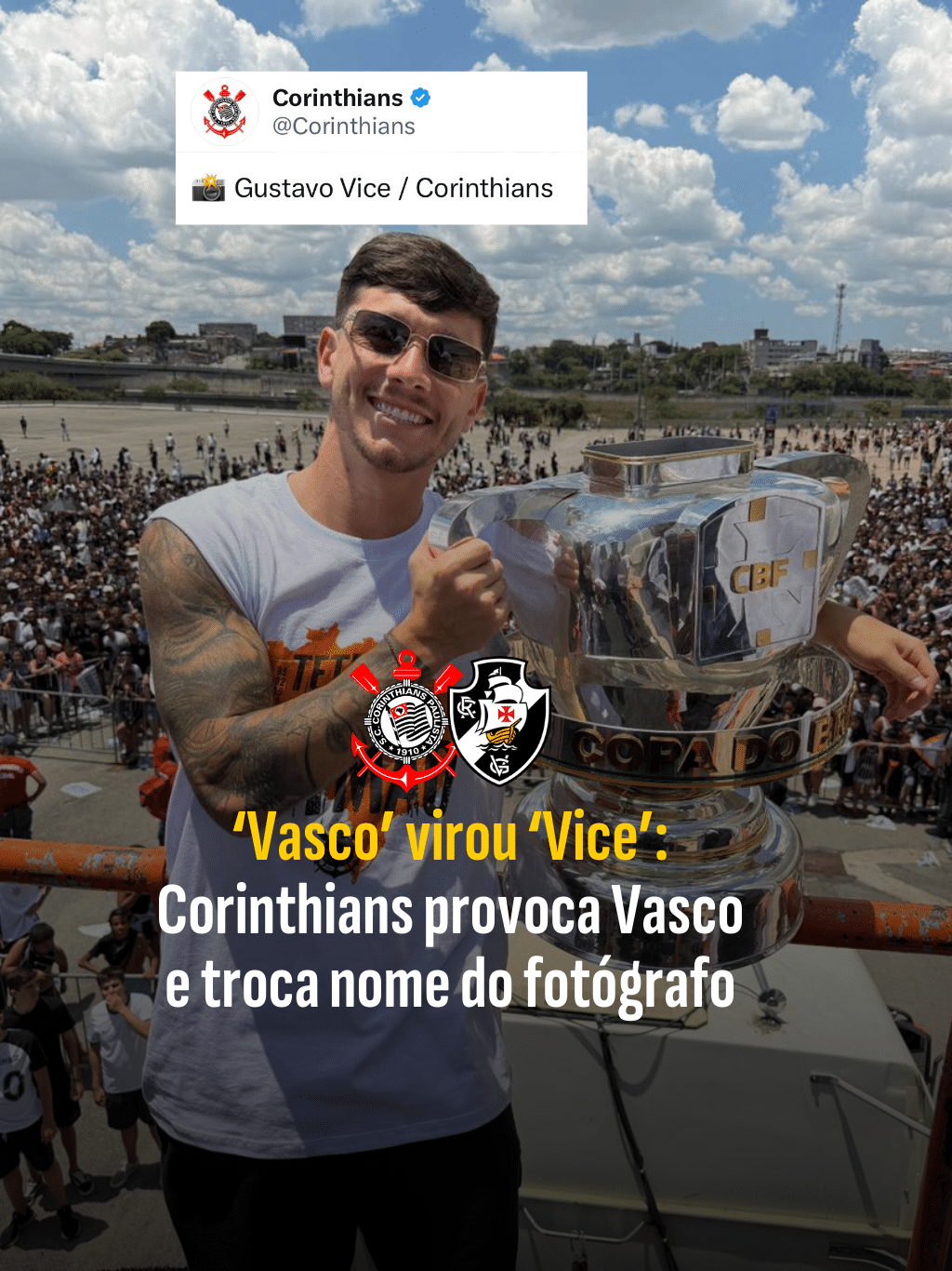 Corinthians vence Vasco no Maracanã e é campeão da Copa do Brasil