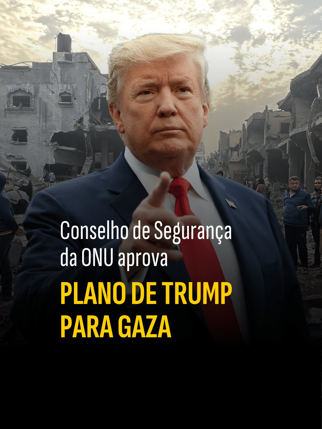 Conselho da ONU aprova plano de Trump para Gaza com tropas internacionais