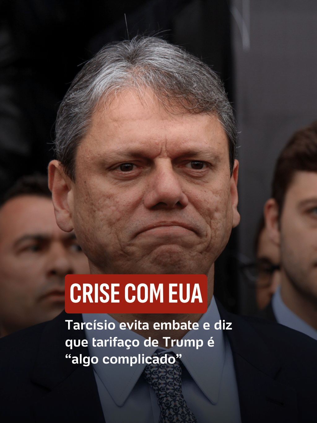 Crise com EUA: Tarcísio evita embate e diz que tarifaço de Trump é ...