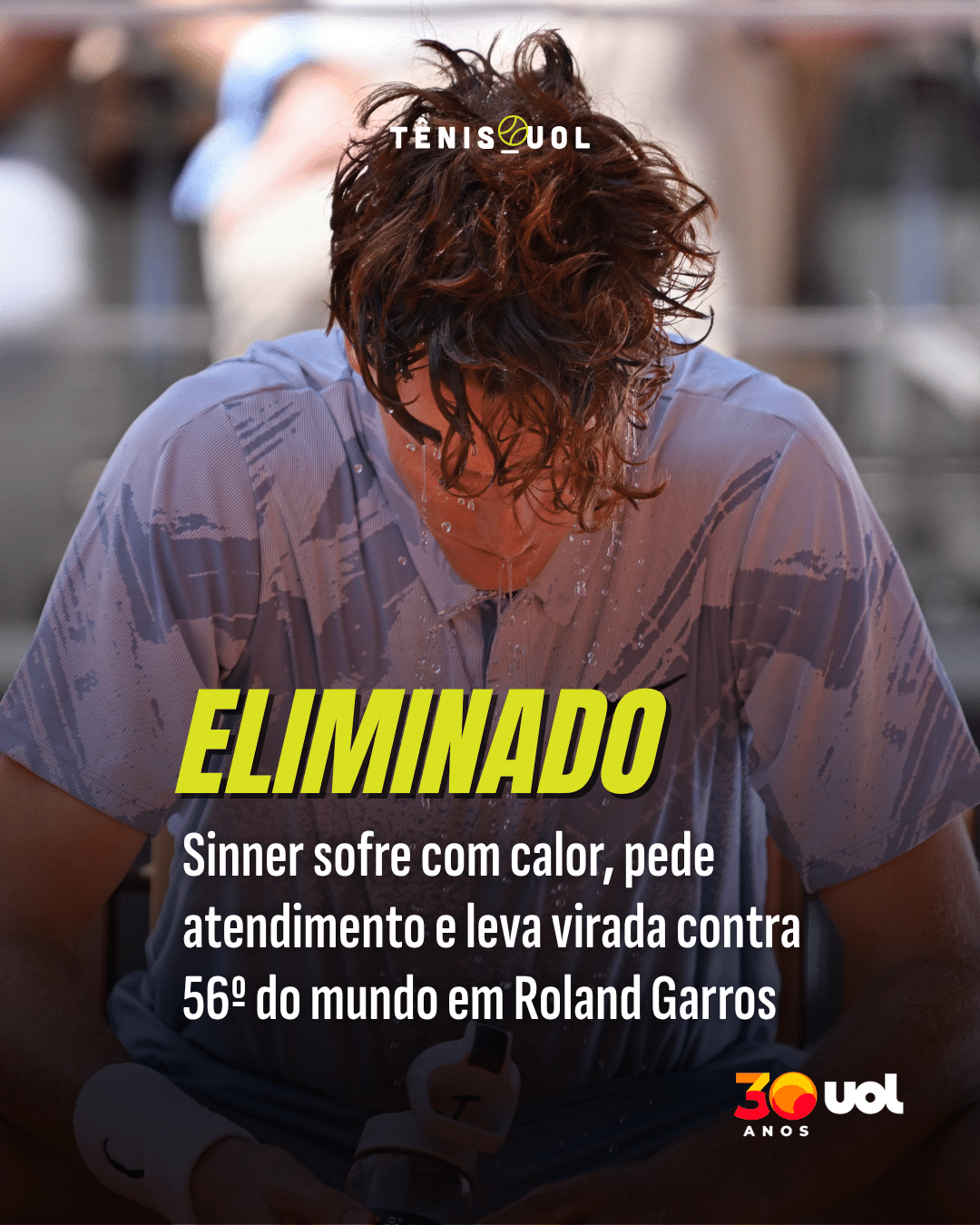 Sem dó de compatriota, Sinner domina e volta à semi do US Open