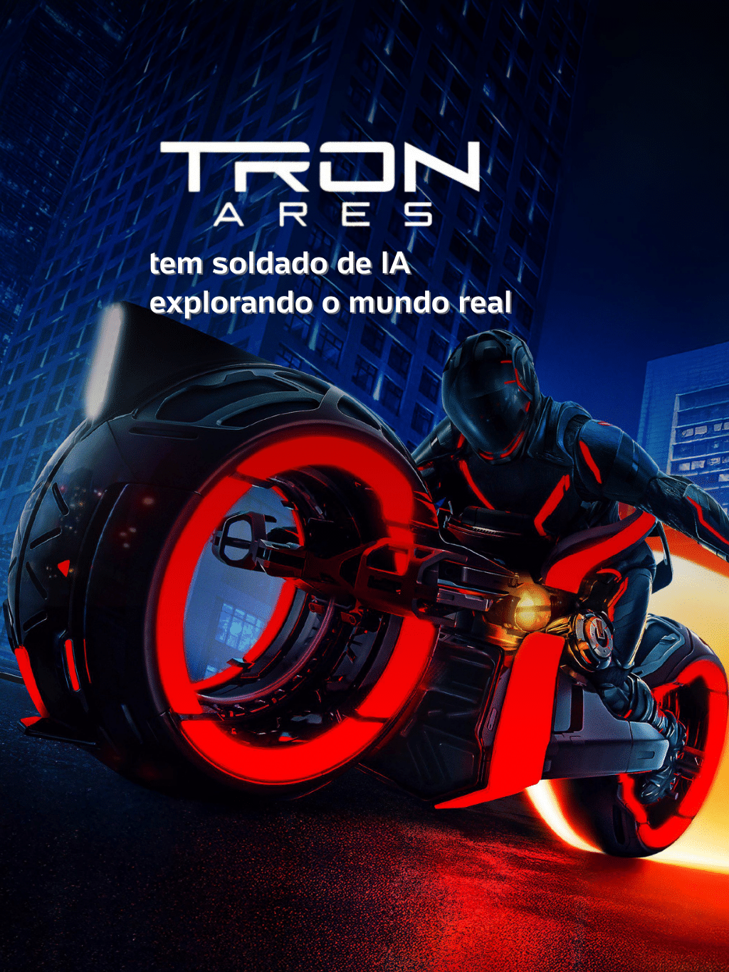 Tron Ares tem soldado de IA explorando o mundo real