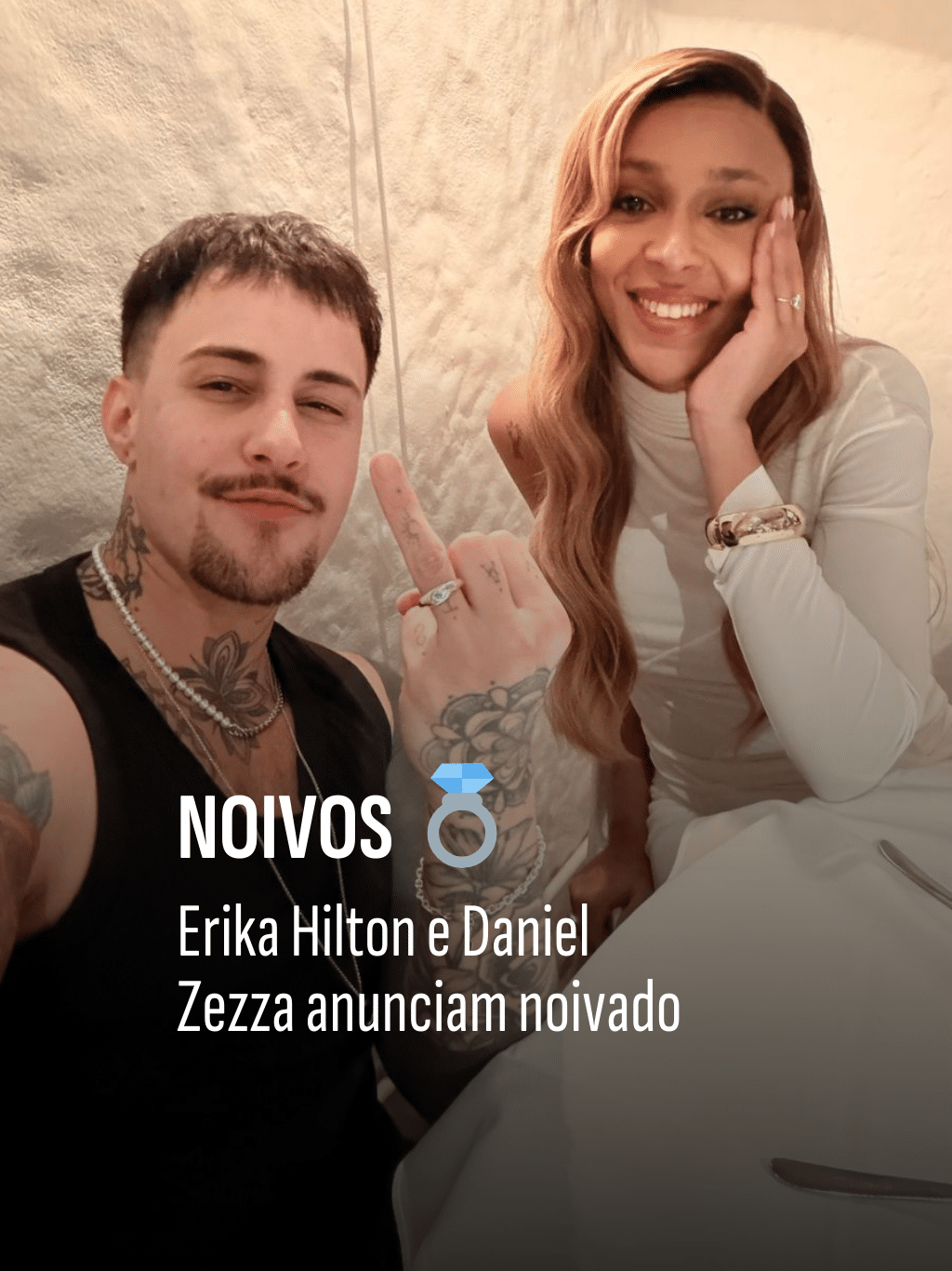 Erika Hilton e Daniel Zezza anunciam noivado