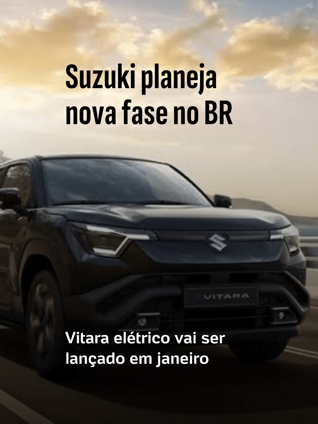 Suzuki planeja nova fase no Brasil e lançará Vitara elétrico em janeiro