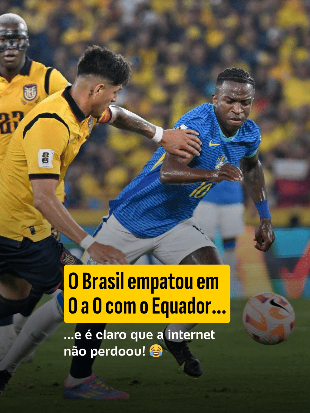 O Brasil empatou em 0 a 0 com o Equador...e a internet não perdoou!