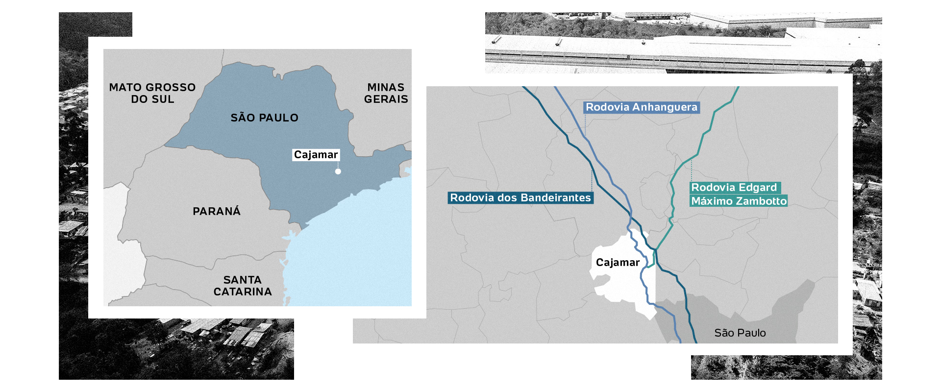 Em Cajamar (SP), megagalpões estão lado a lado com a pobreza