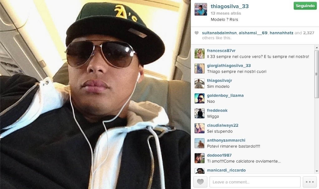 Fotos: Capitão da seleção, Thiago Silva é adepto da "duck face" - 25/09 ...