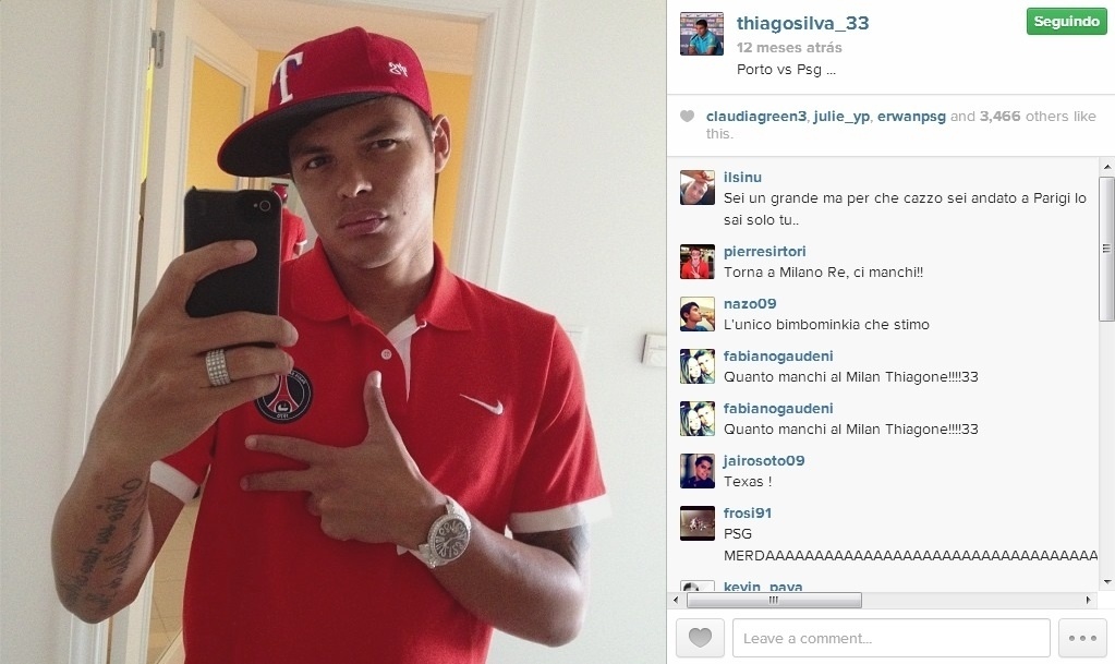 Fotos: Capitão da seleção, Thiago Silva é adepto da "duck face" - 25/09 ...