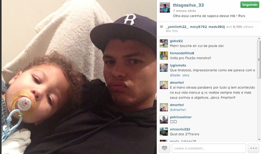Fotos: Capitão da seleção, Thiago Silva é adepto da "duck face" - 25/09 ...