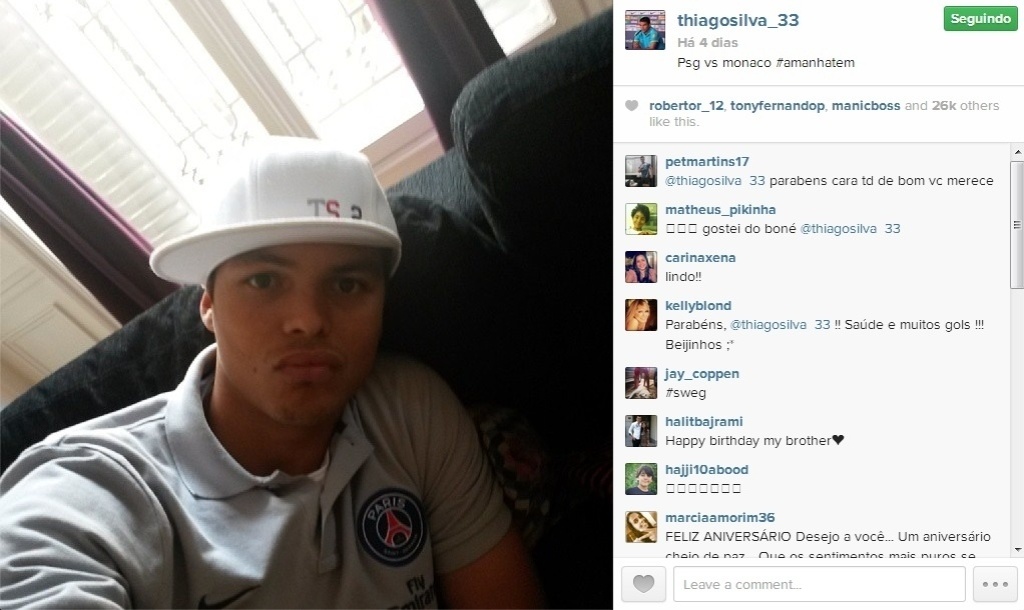 Fotos: Capitão da seleção, Thiago Silva é adepto da "duck face" - 25/09 ...