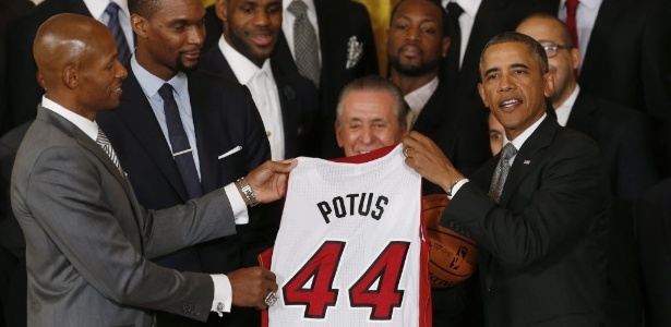 Fotos: Miami Heat visita Barack Obama - 14/01/2014 - UOL Esporte
