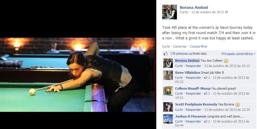 Fotos: Borana Andoni, bela da sinuca - 09/02/2014 - BOL BOL