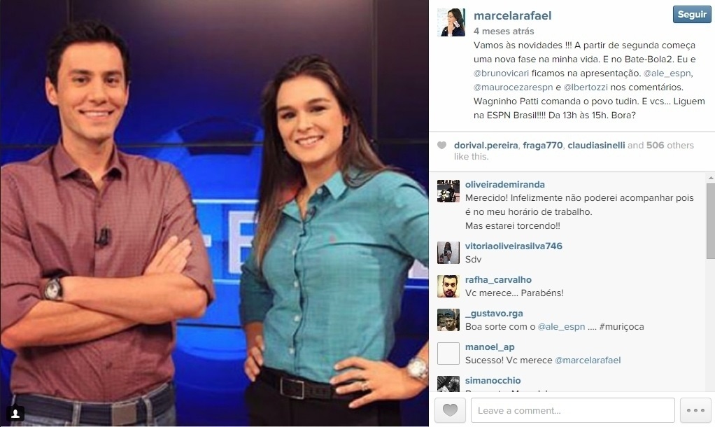 Fotos: Marcela Rafael é apresentadora da ESPN - 30/01/2015 - UOL Esporte