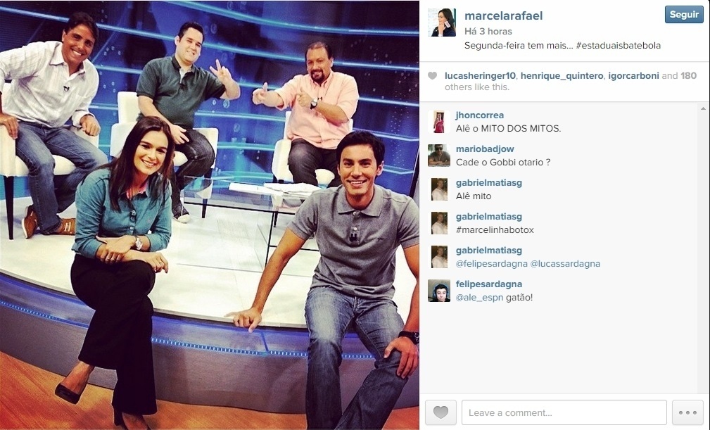 Marcela Rafael é apresentadora da ESPN - Notícias - BOL