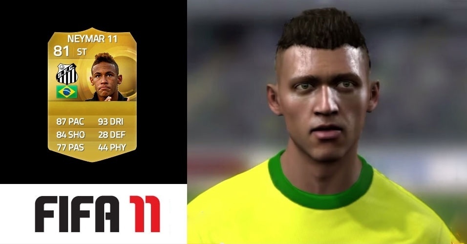 A evolução de Neymar no game Fifa - Futebol - UOL Esporte