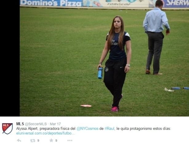 Alyssa Alpert, preparadora-física do New York Cosmos - Futebol - UOL ...