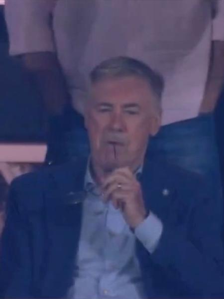 Carlo Ancelotti comparece a Athletico-PR x Flamengo