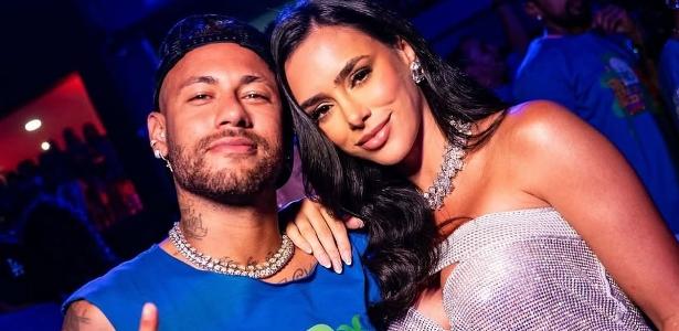 Neymar e Bruna Biancardi surgem juntos em passeio de carro com Mavie