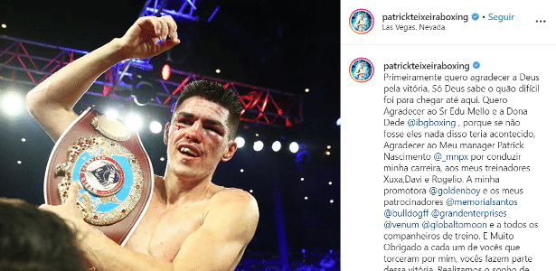Patrick Teixeira conquista título mundial de boxe em Las Vegas - 01/12 ...
