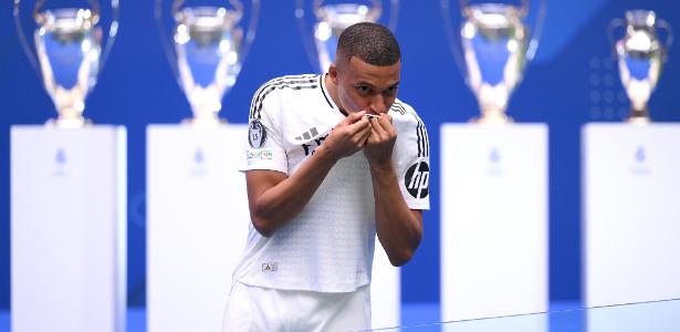 Mbappé realiza sonho, é apresentado pelo Real e promete 'dar a vida'