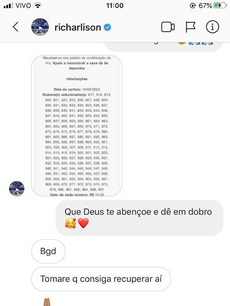 Richarlison ajudou faxineira que teve casa incendiada