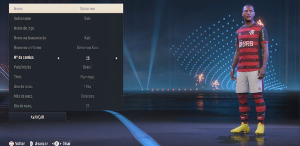 FIFA 23 comete gafe e cria jogador genérico Deiverson na equipe do Fla