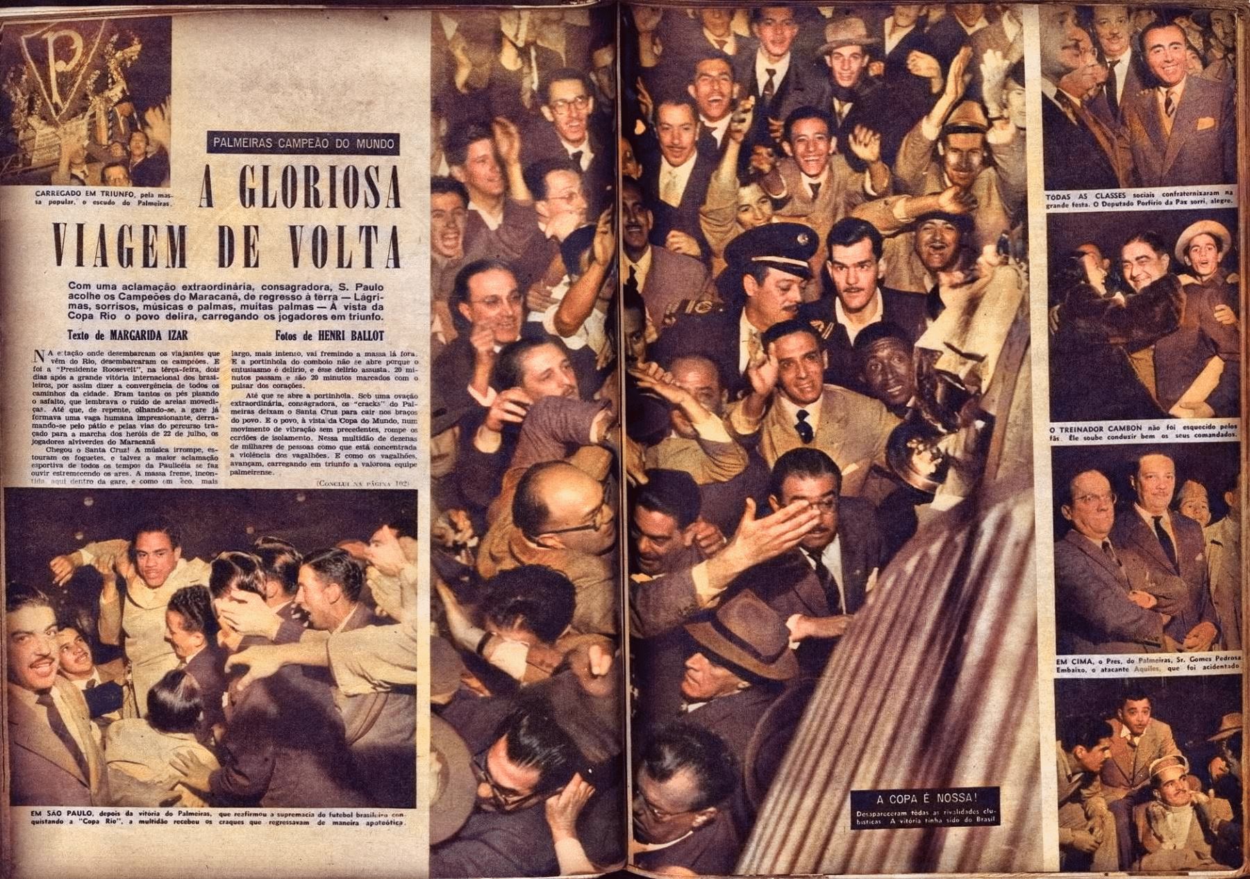 "Palmeiras campeão do mundo!": Como jornais retrataram a Copa Rio 1951