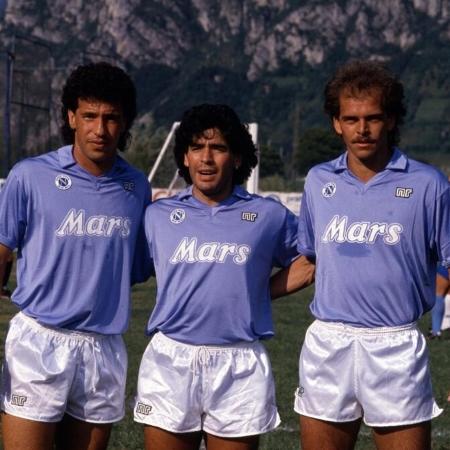 Heróis em 1990, Careca e Alemão celebram 3º título do Napoli - 05/05 ...