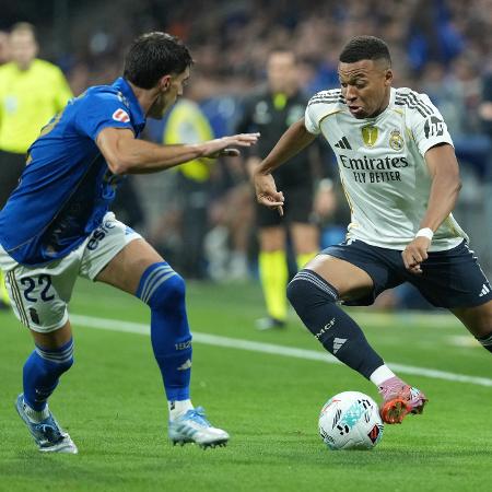 Real vence Oviedo com Mbappé protagonista; Rodrygo reclama após ...