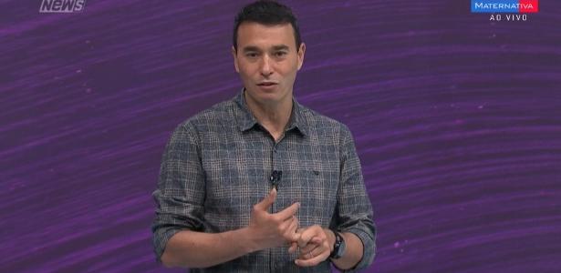 Rizek celebra um mês dos filhos com Sadi e revela presente do SporTV