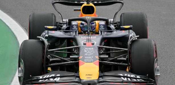 F1: Verstappen larga dos boxes após mudança; veja grid do GP de SP