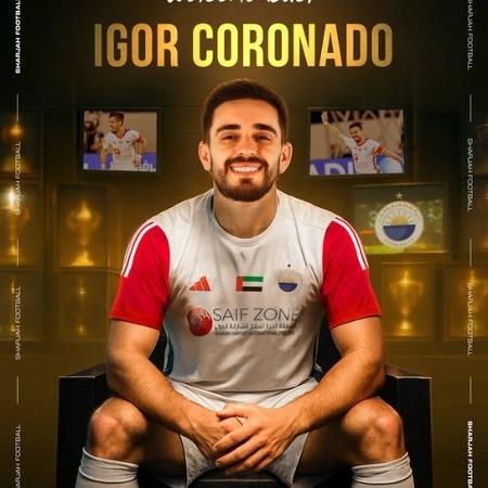 Ex-Corinthians, Igor Coronado é anunciado pelo Sharja FC, dos Emirados