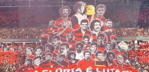 Flamengo: quem são os ídolos homenageados em mosaico na final
