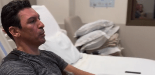 Lúcio mostra avanço na fisioterapia em hospital após acidente