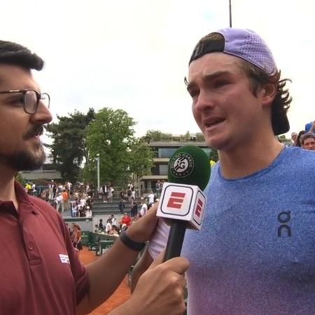 E João Fonseca chorou