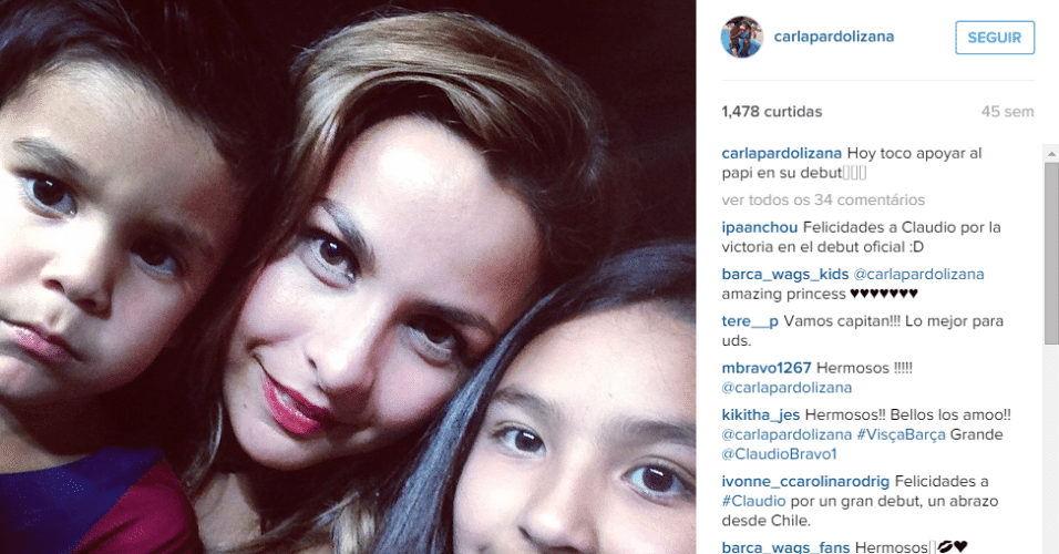 Carla Pardo, esposa do goleiro Cláudio Bravo - Futebol - UOL Esporte