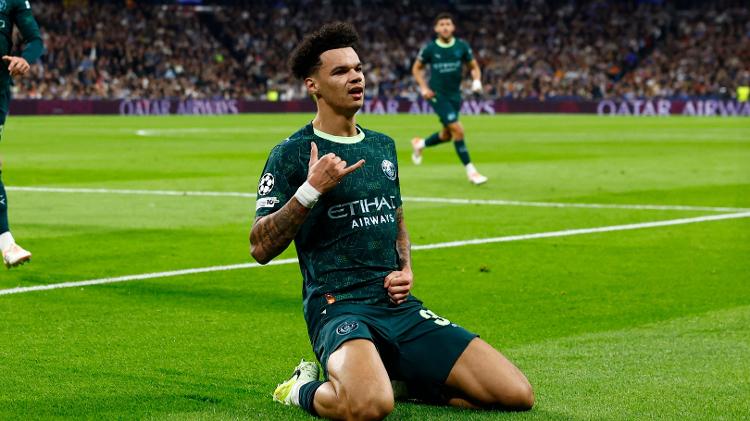 Rodrygo desencanta, mas City vira sobre Real em noite de vaias no Bernabéu